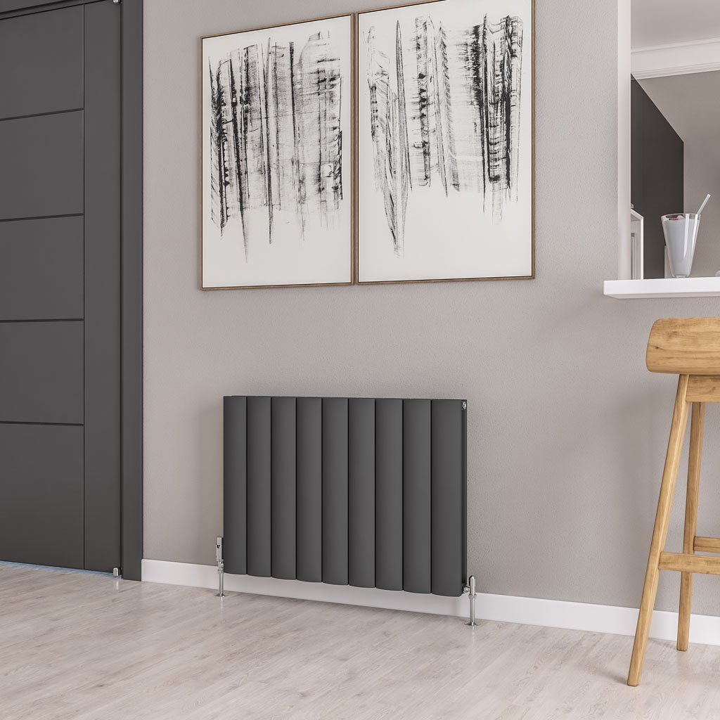 Eastbrook Guardia Matt Anthracite Horizontal Aluminium Radiators - Cen ...