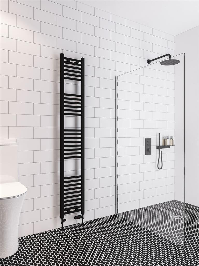 Eastbrook Wingrave Matt Black Straight Multi Towel Rails - Tradeplumbing